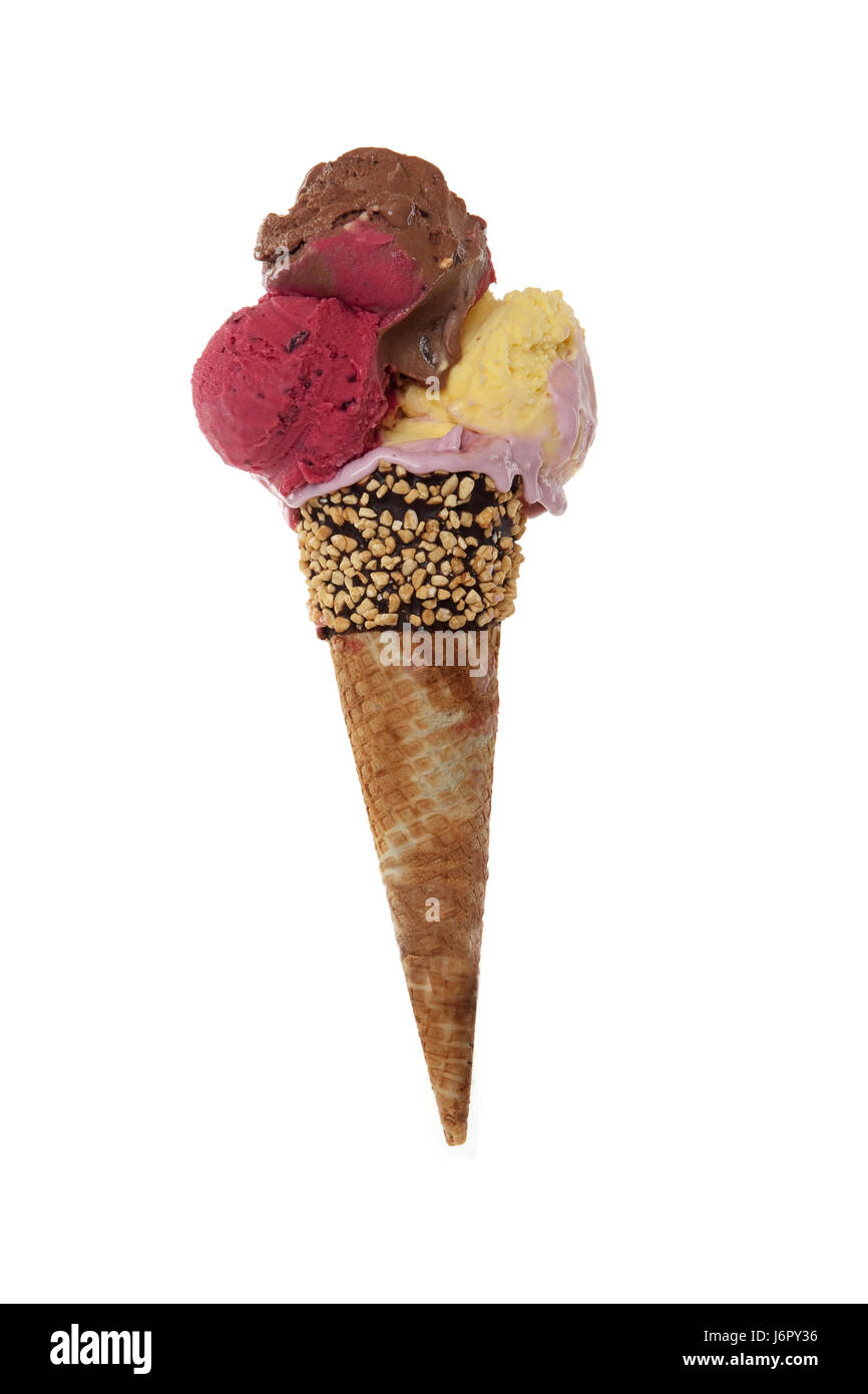 cornet ice cream ice-cream icecream dessert summer summerly refreshment ...