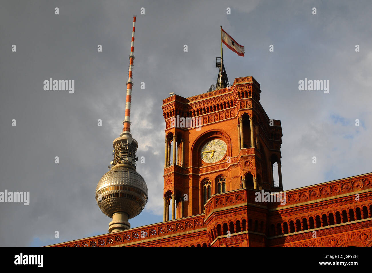 berlin town hall government emblem senate red tower bear berlin germany ...