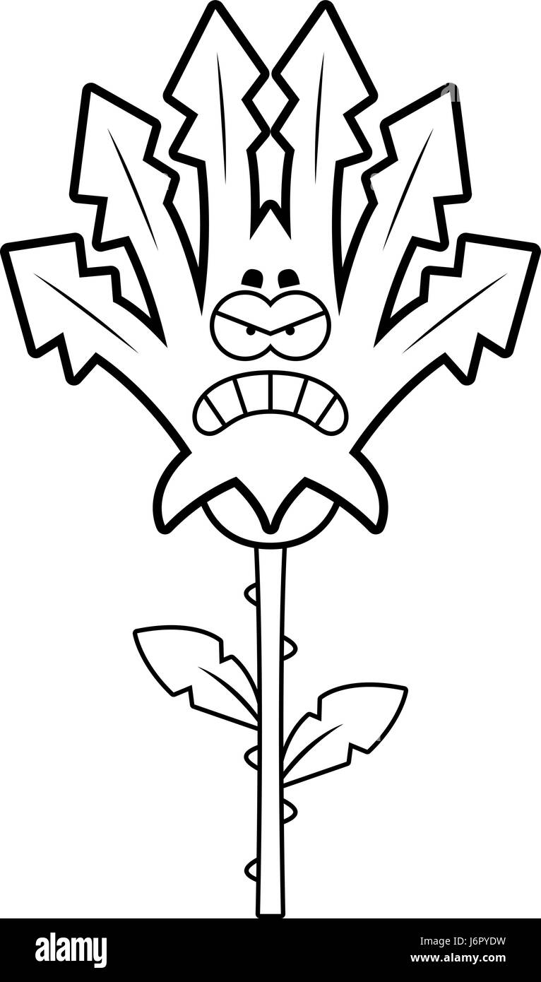 A cartoon illustration of a weed looking angry Stock Vector Image & Art ...