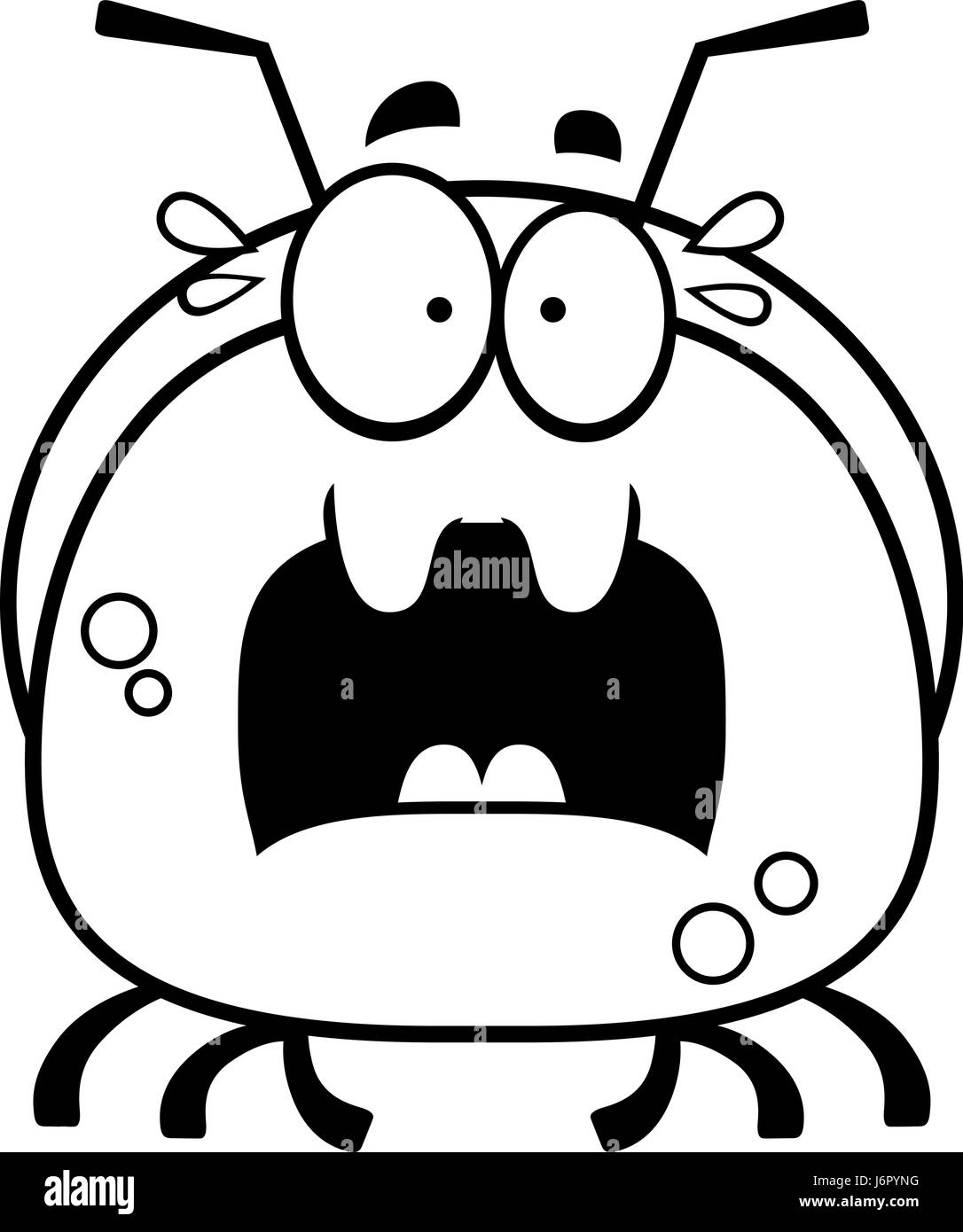 A cartoon illustration of a ant looking scared Stock Vector Image & Art ...