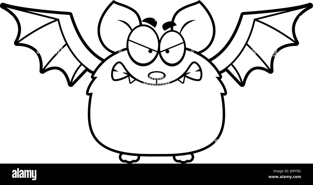A cartoon illustration of a bat looking mad Stock Vector Image & Art ...