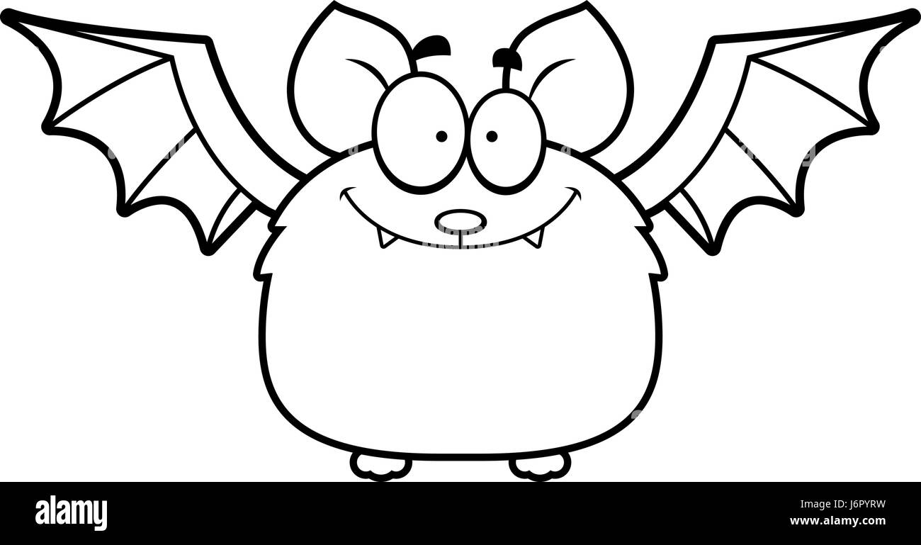 A cartoon illustration of a bat smiling Stock Vector Image & Art - Alamy
