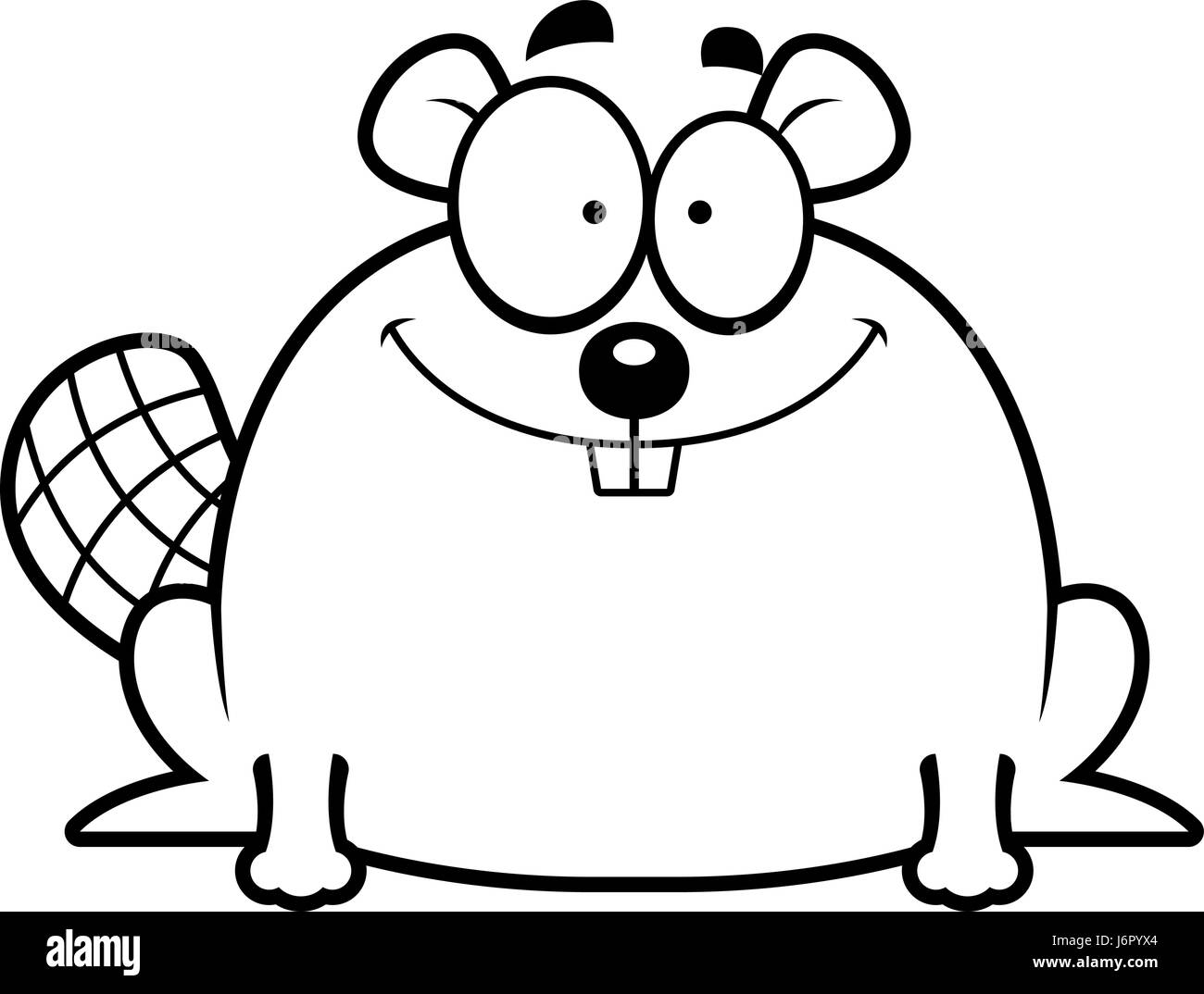 A cartoon illustration of a beaver smiling Stock Vector Image & Art - Alamy