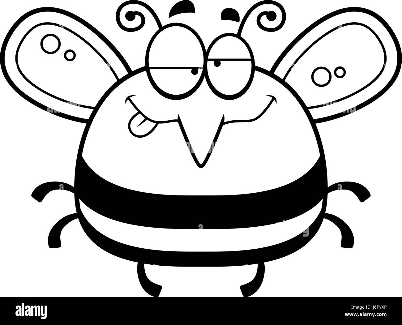 A cartoon illustration of a bee looking drunk Stock Vector Image & Art ...