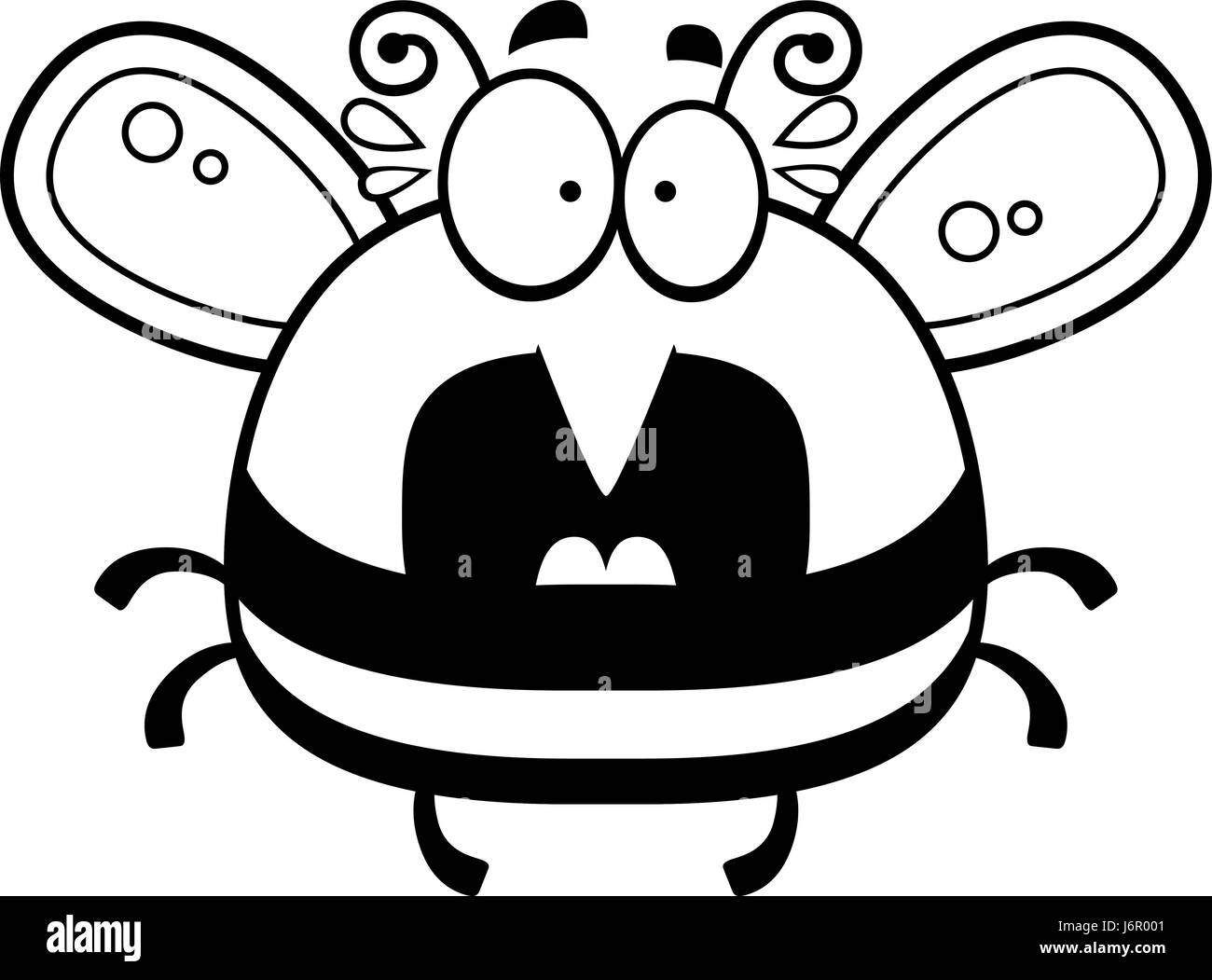 Cartoon frightened bee hi-res stock photography and images - Alamy