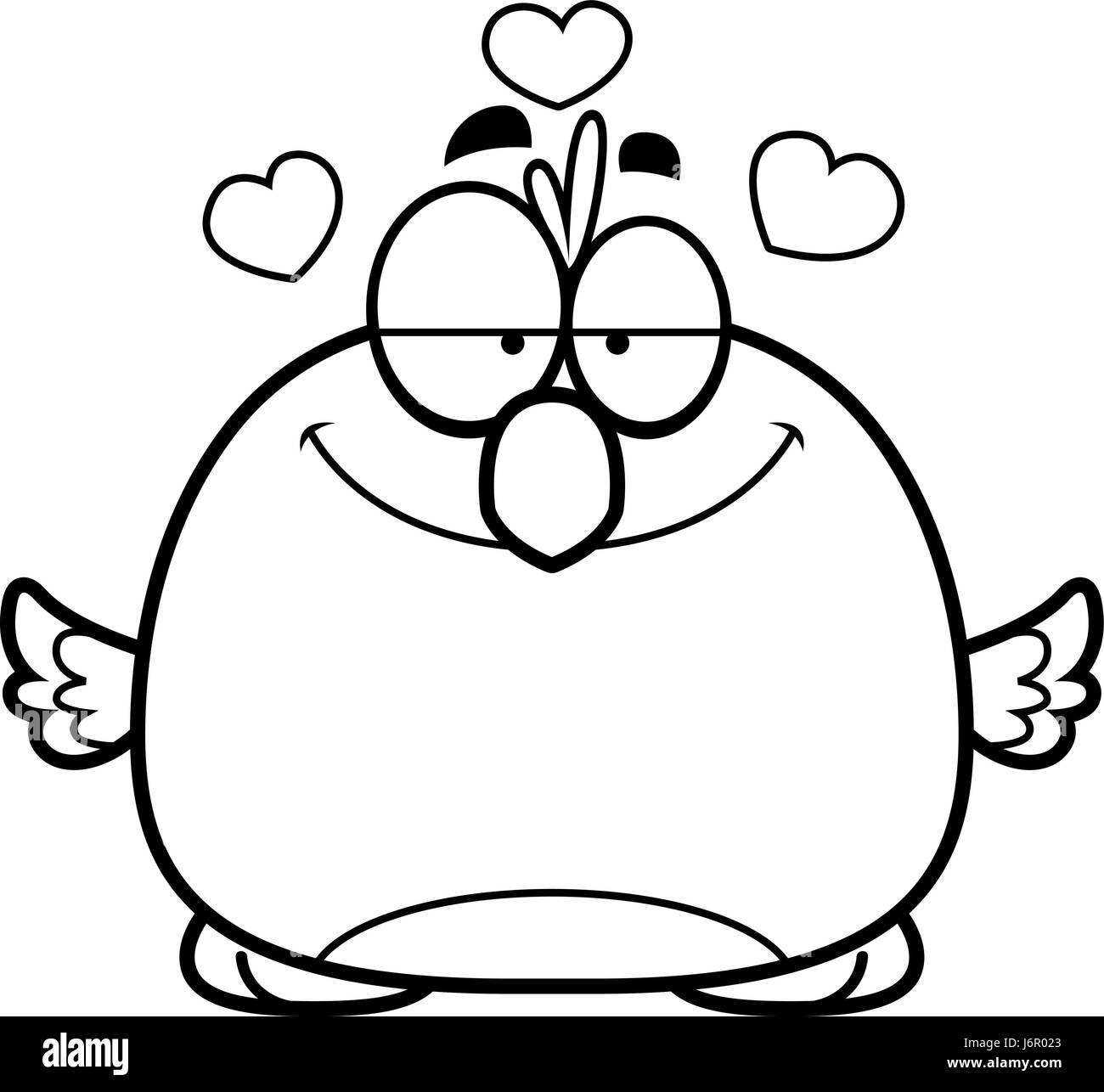 A cartoon illustration of a bluebird in love Stock Vector Image & Art ...