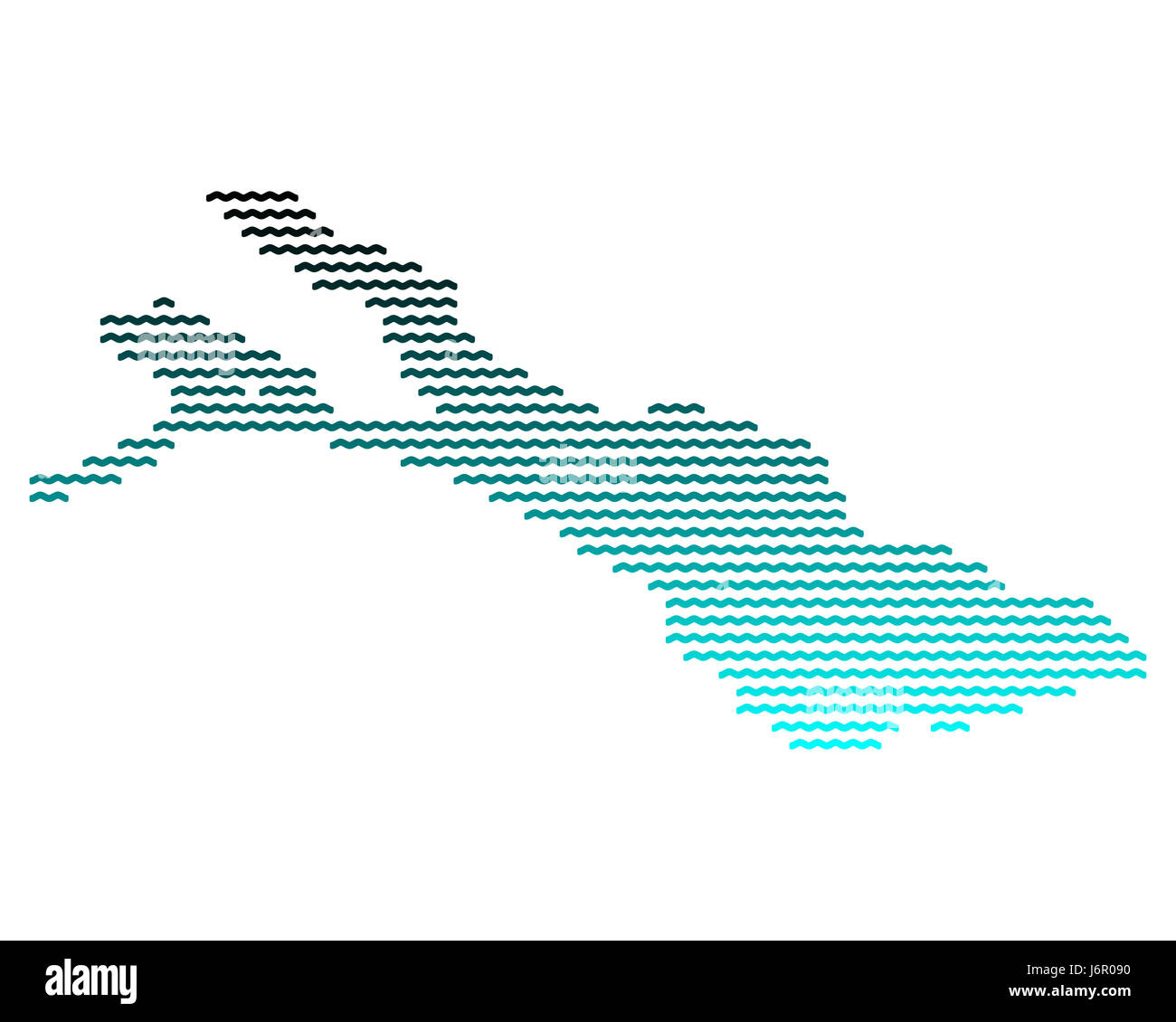 blue green waves lake constance card turquoise atlas map of the world ...