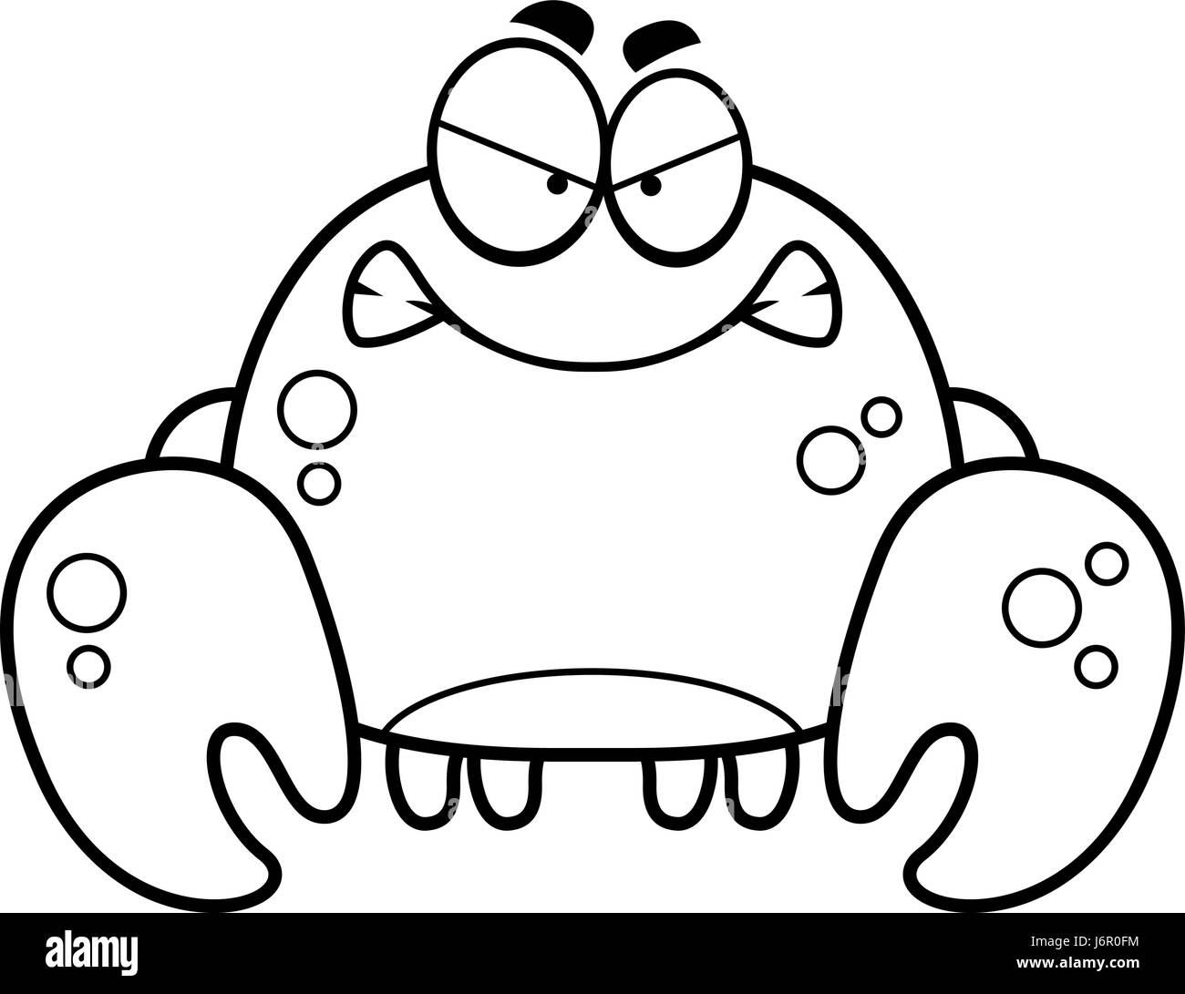 A cartoon illustration of a crab looking angry Stock Vector Image & Art ...