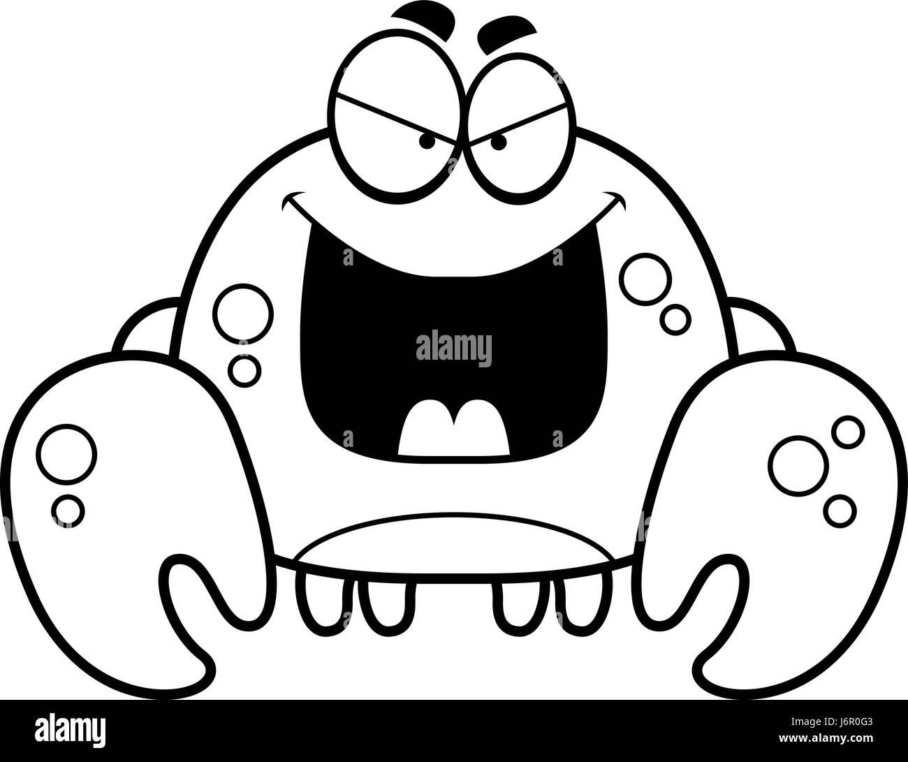 A cartoon illustration of an evil looking crab Stock Vector Image & Art ...