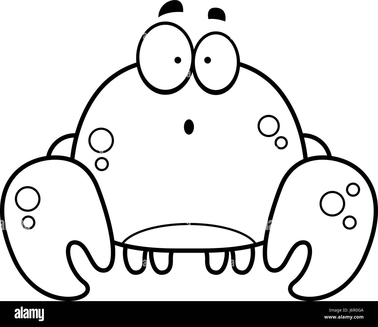 Scared crab Stock Vector Images - Alamy