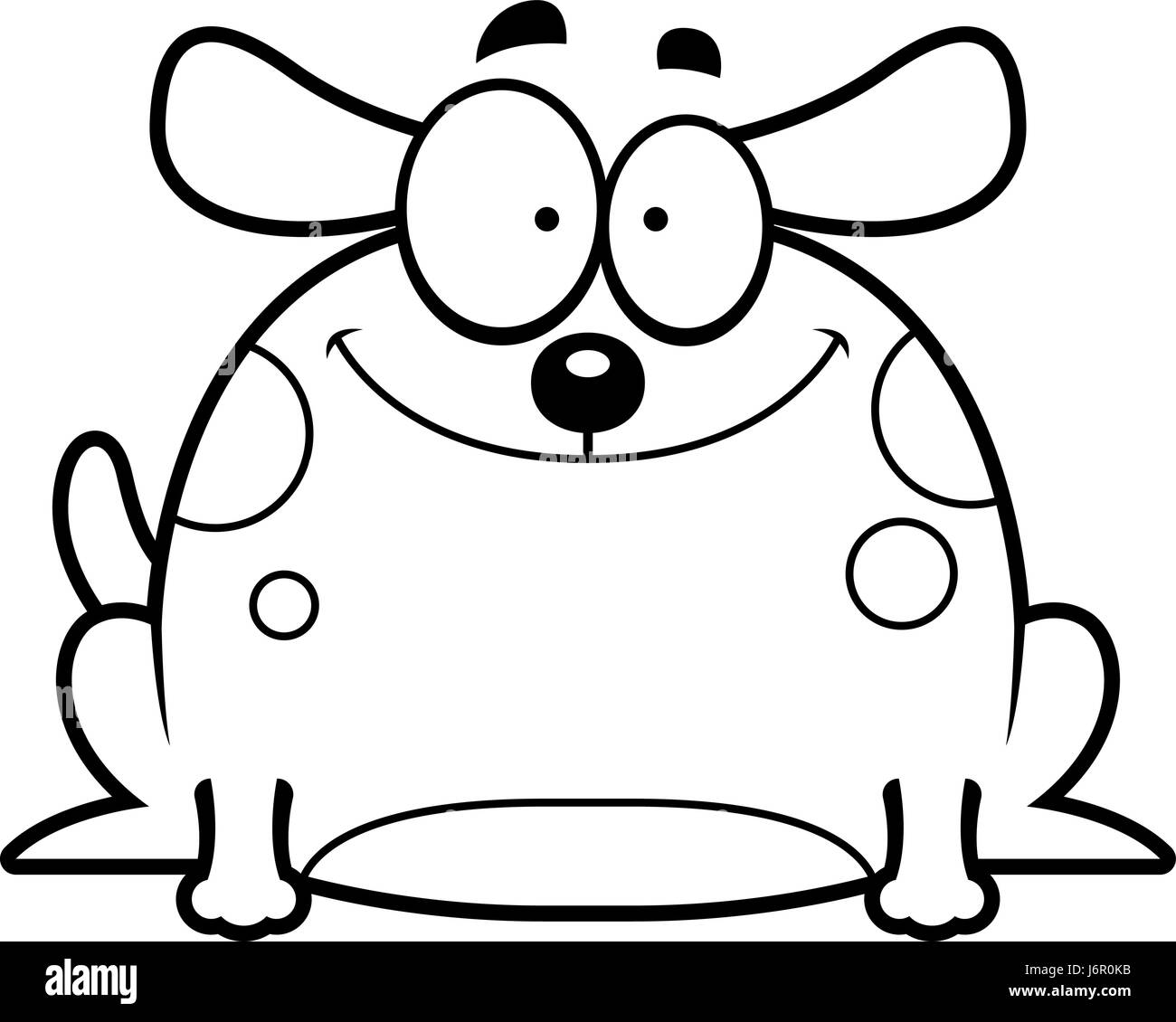 A cartoon illustration of a dog smiling Stock Vector Image & Art - Alamy