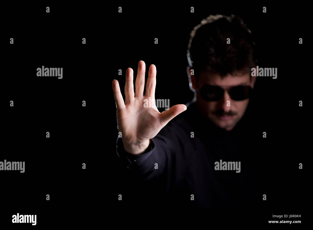 gesture hand stop stops warning sign authority aborting permission ...