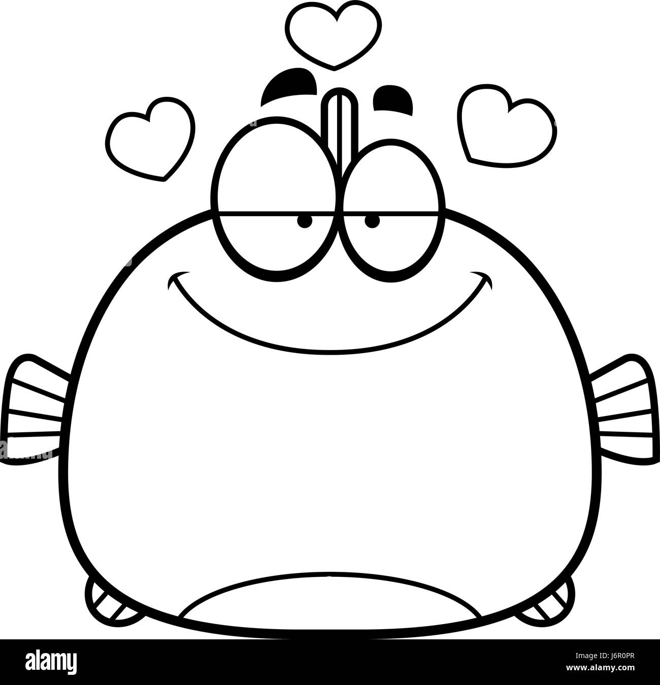 A cartoon illustration of a fish in love Stock Vector Image & Art - Alamy