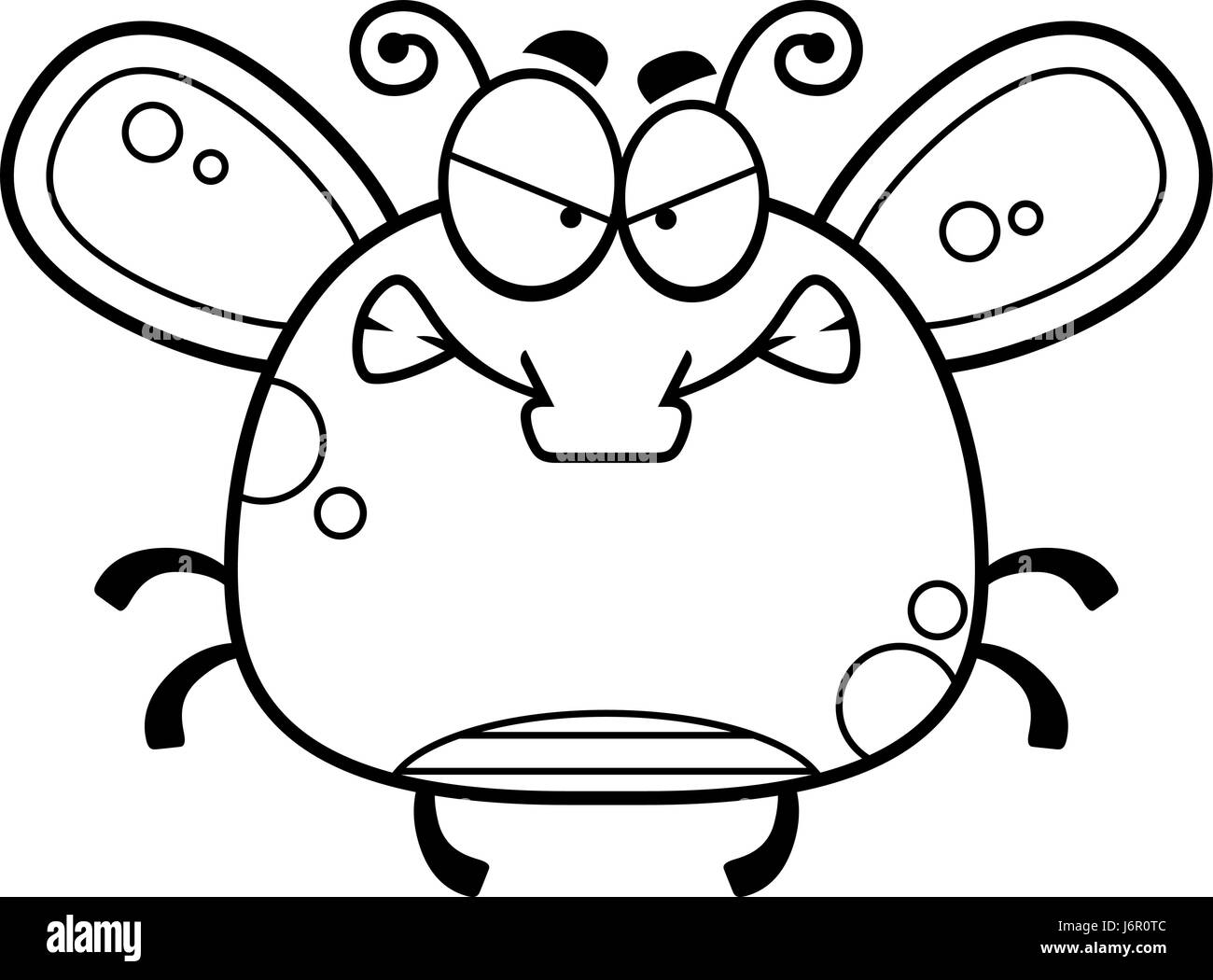 A cartoon illustration of a fly looking angry Stock Vector Image & Art ...