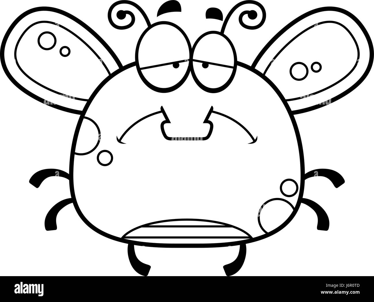 A cartoon illustration of a fly looking sad Stock Vector Image & Art ...