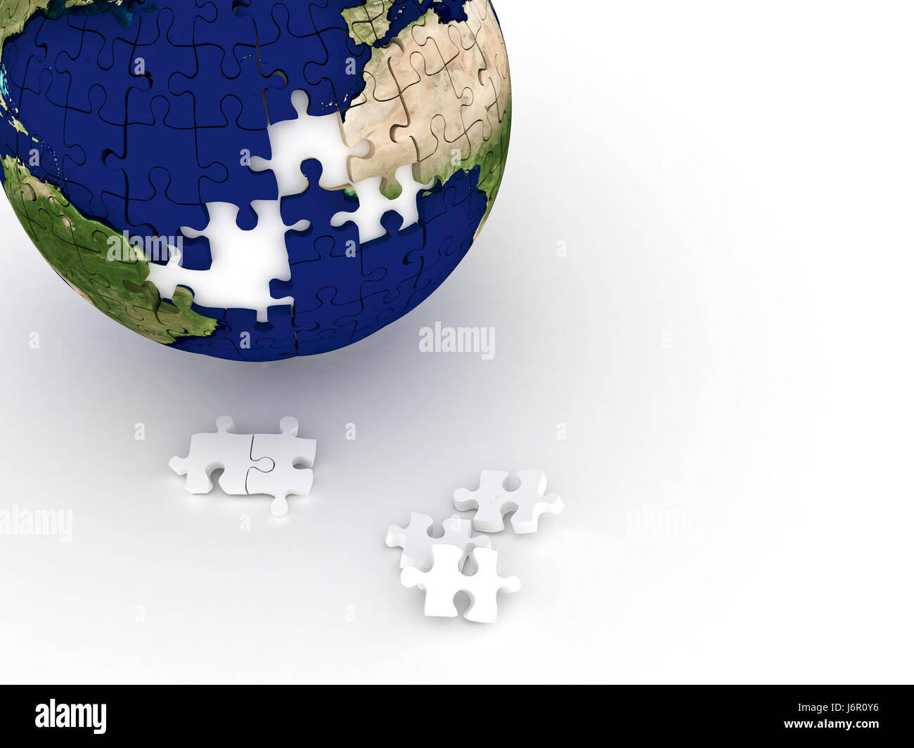 abstract globe planet earth world puzzle blue game tournament play ...