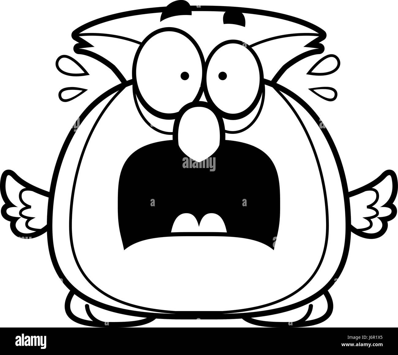 Scared owl Stock Vector Images - Alamy