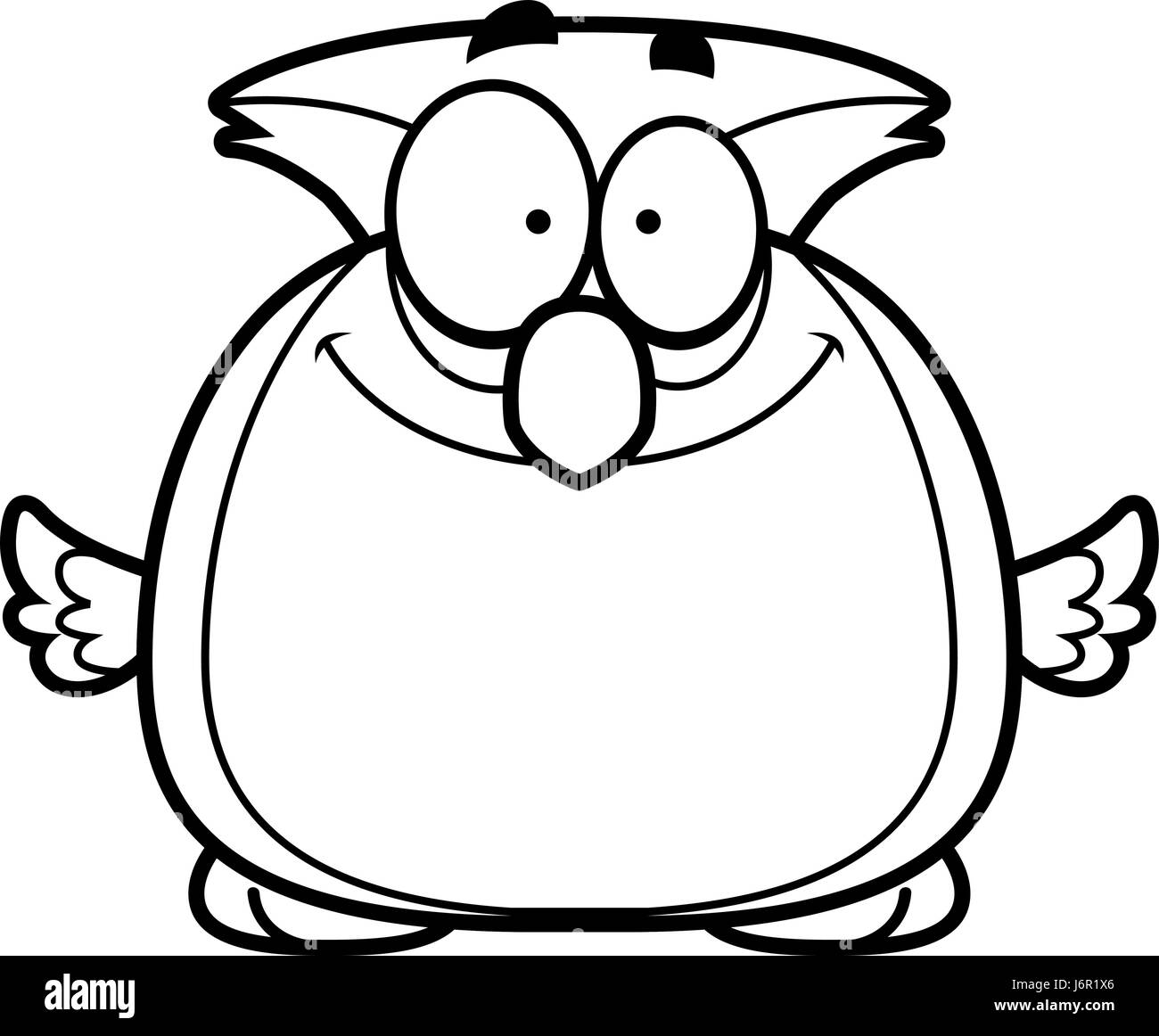 A cartoon illustration of a owl smiling Stock Vector Image & Art - Alamy