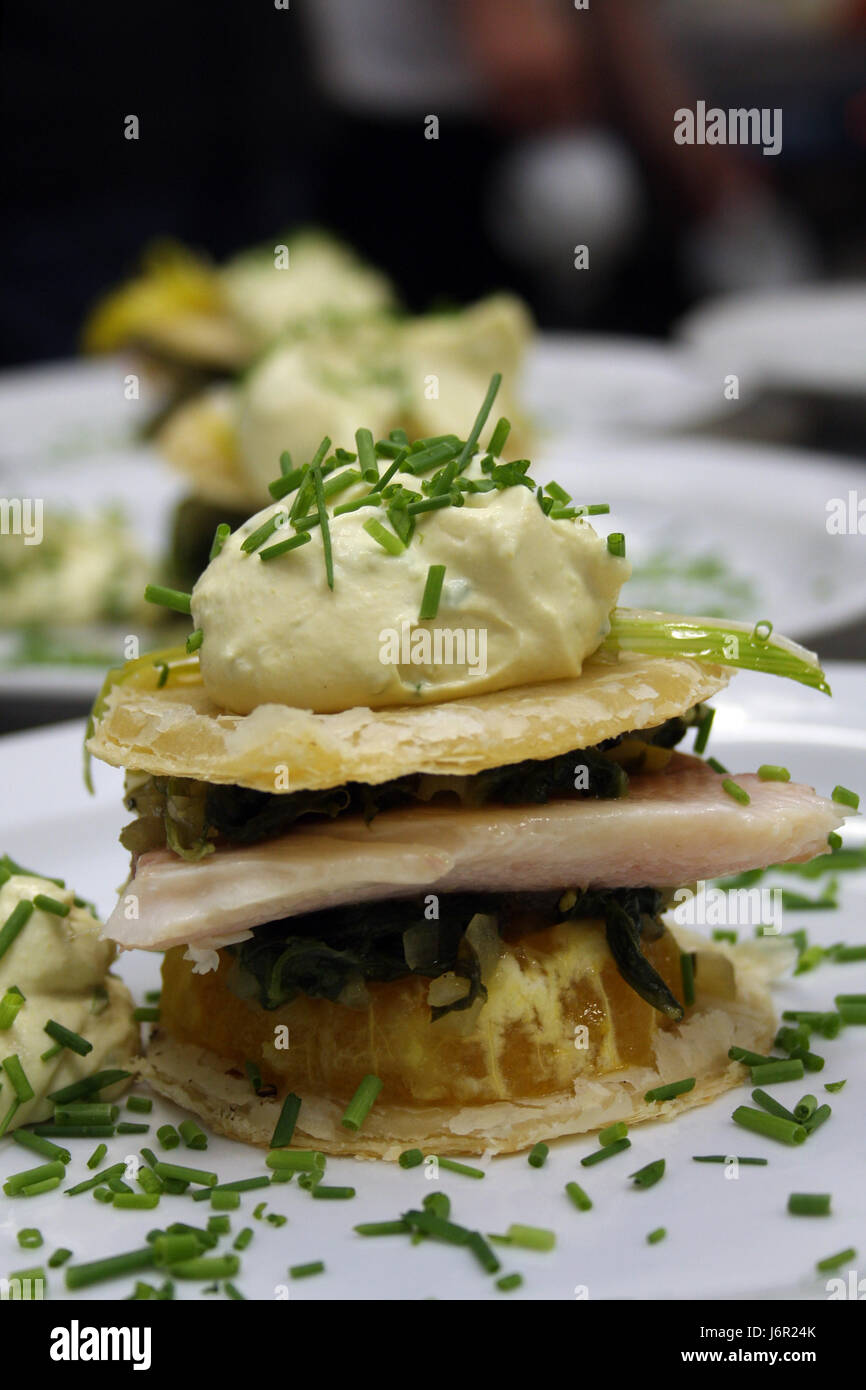 restaurant kitchen cuisine starter sideboard pastry dessert cold ...