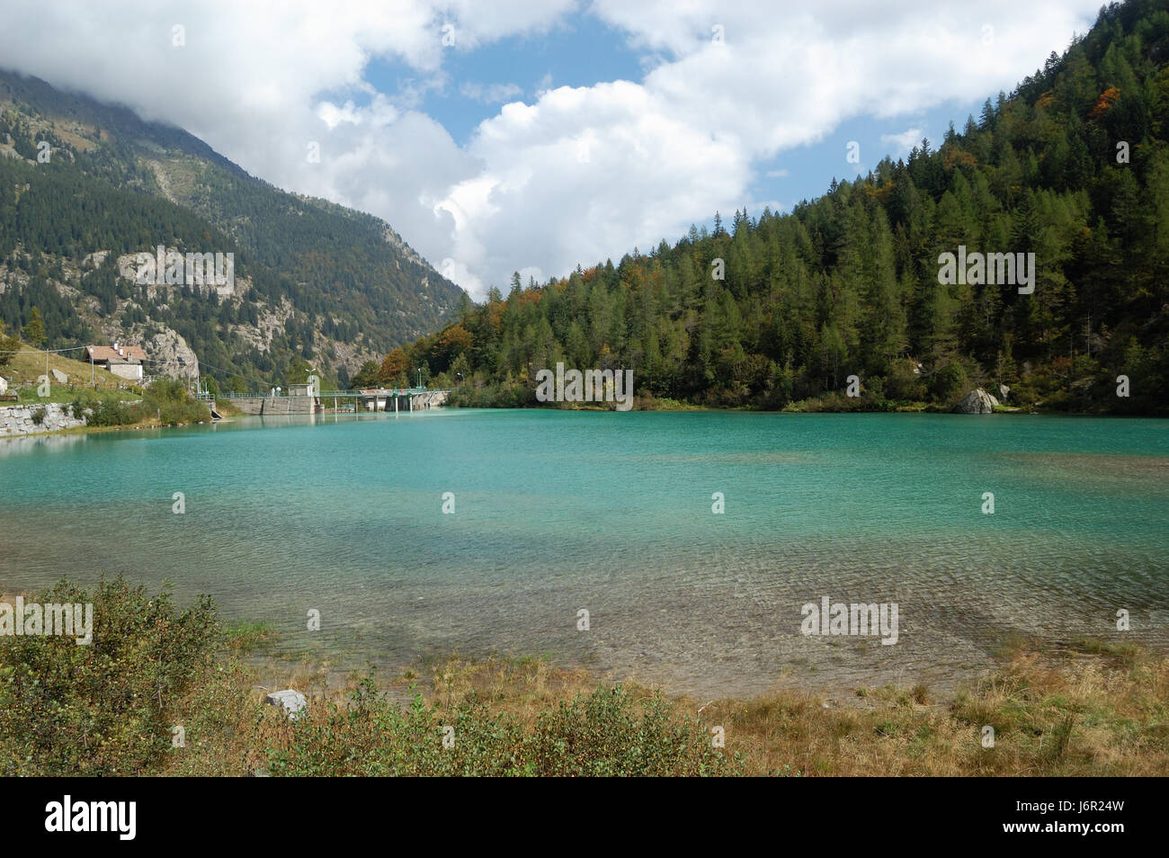 dam alpine artificial embankment fresh water lake inland water water ...