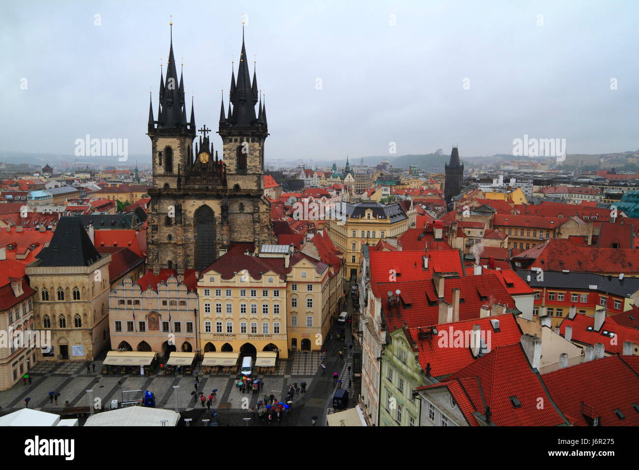 church cathedral prague czechia house building tower ring historical ...