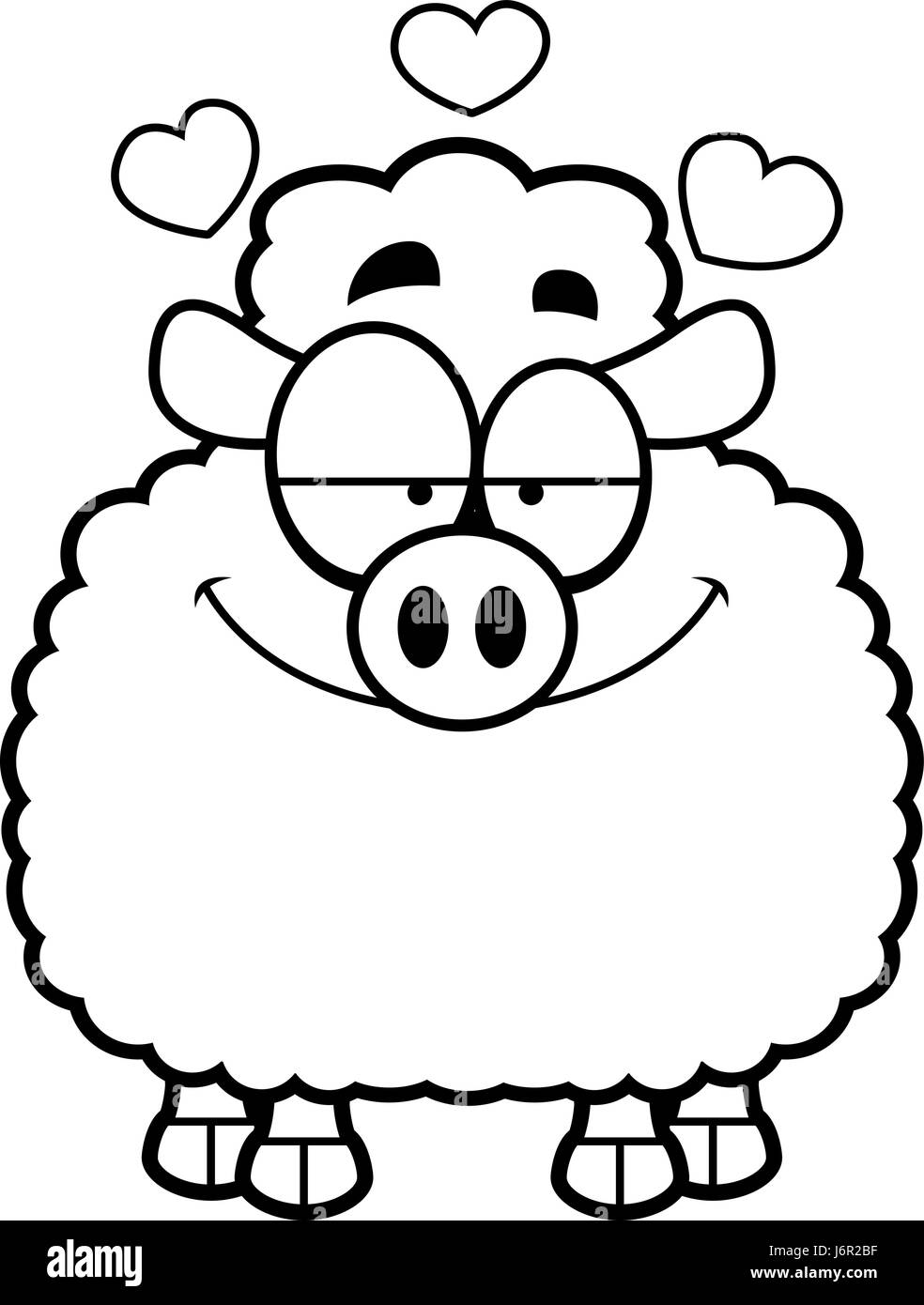 A cartoon illustration of a lamb in love Stock Vector Image & Art - Alamy