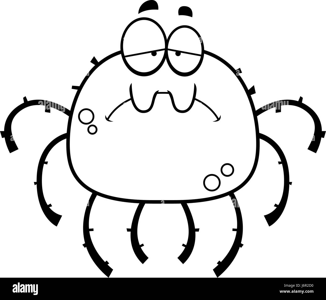 A cartoon illustration of a spider looking sad Stock Vector Image & Art ...