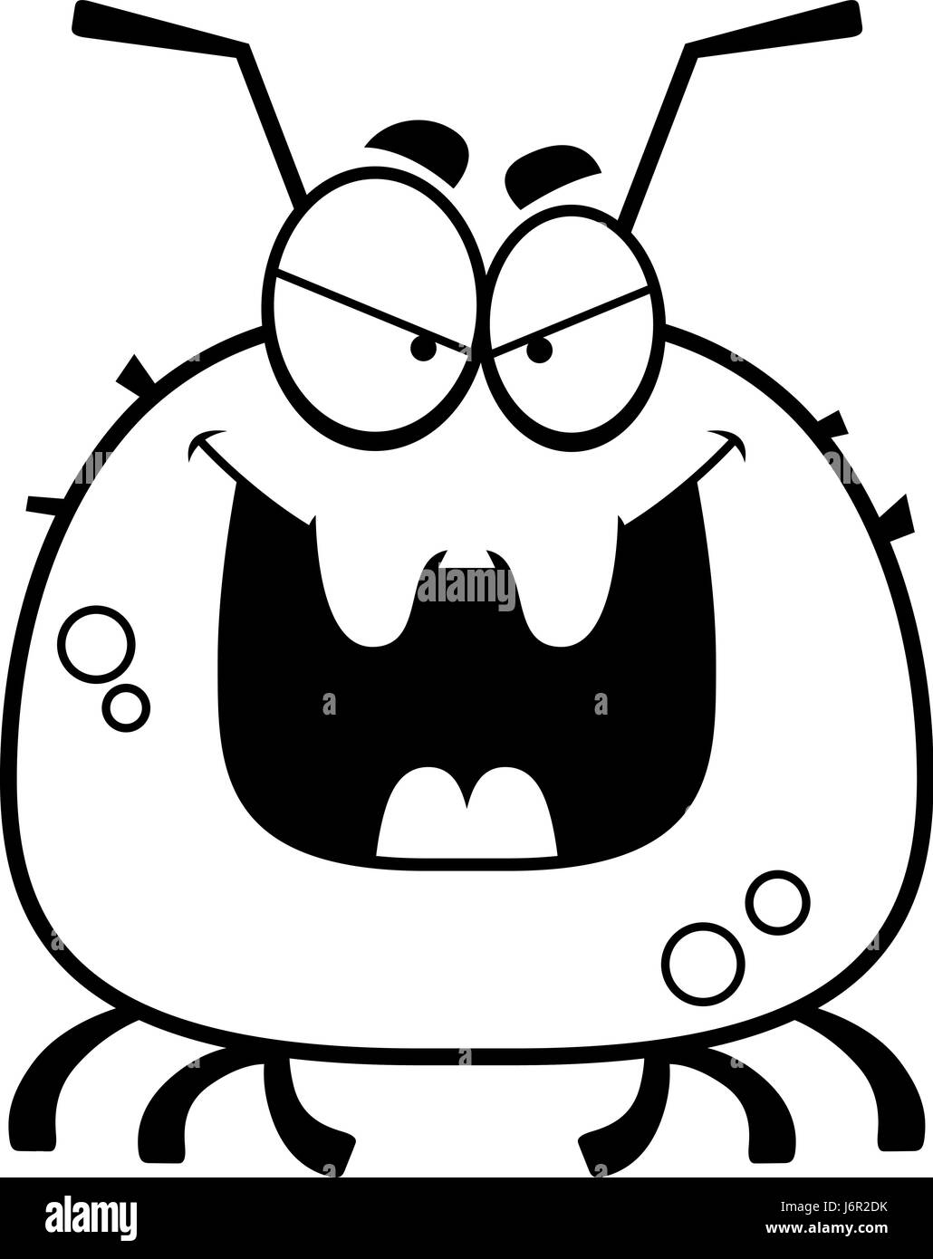 A cartoon illustration of an evil looking tick Stock Vector Image & Art ...