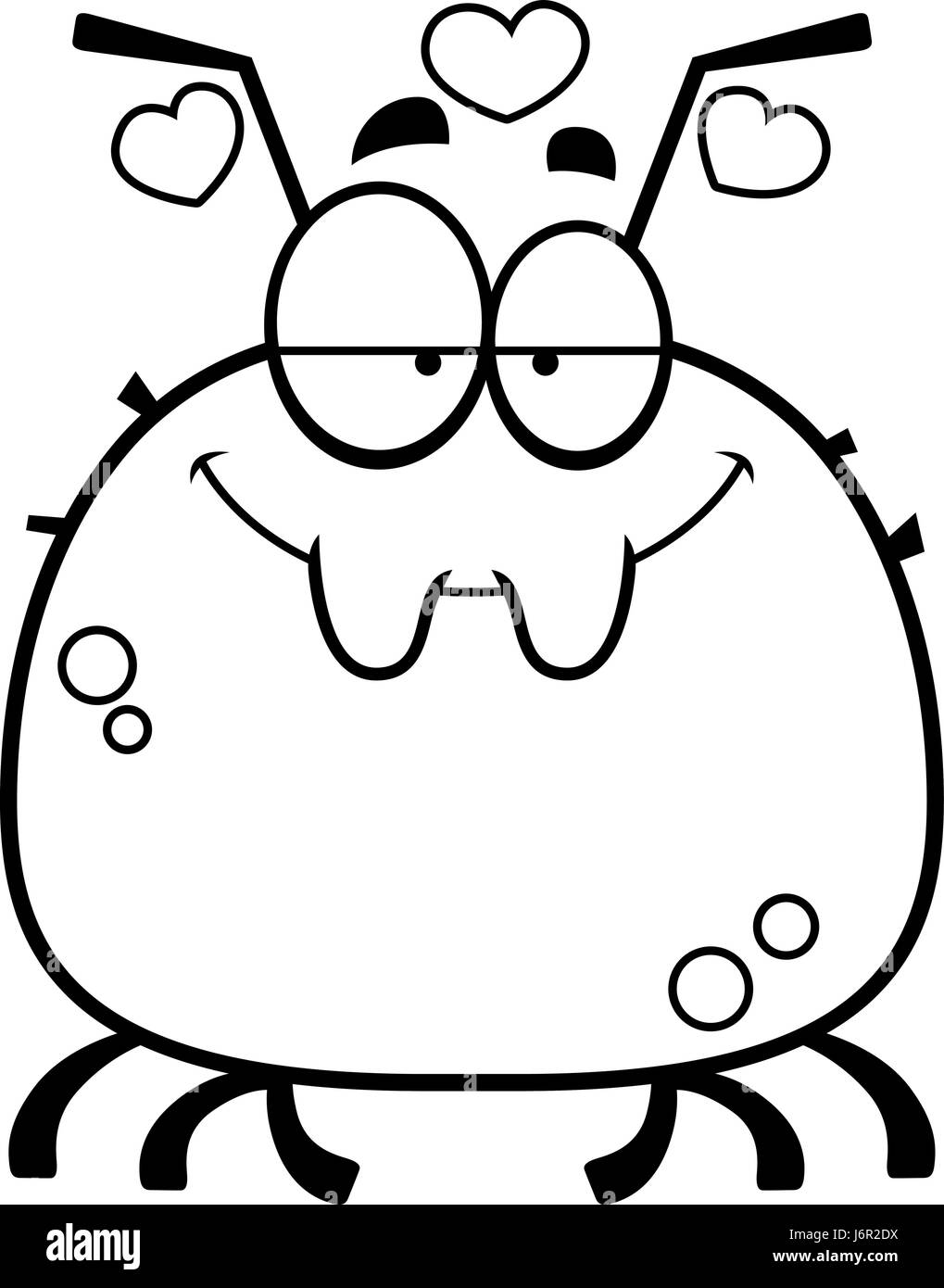 A cartoon illustration of a tick in love Stock Vector Image & Art - Alamy