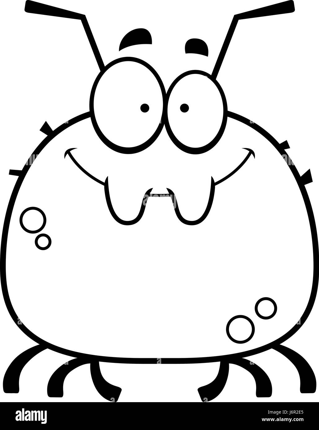 A cartoon illustration of a tick smiling Stock Vector Image & Art - Alamy