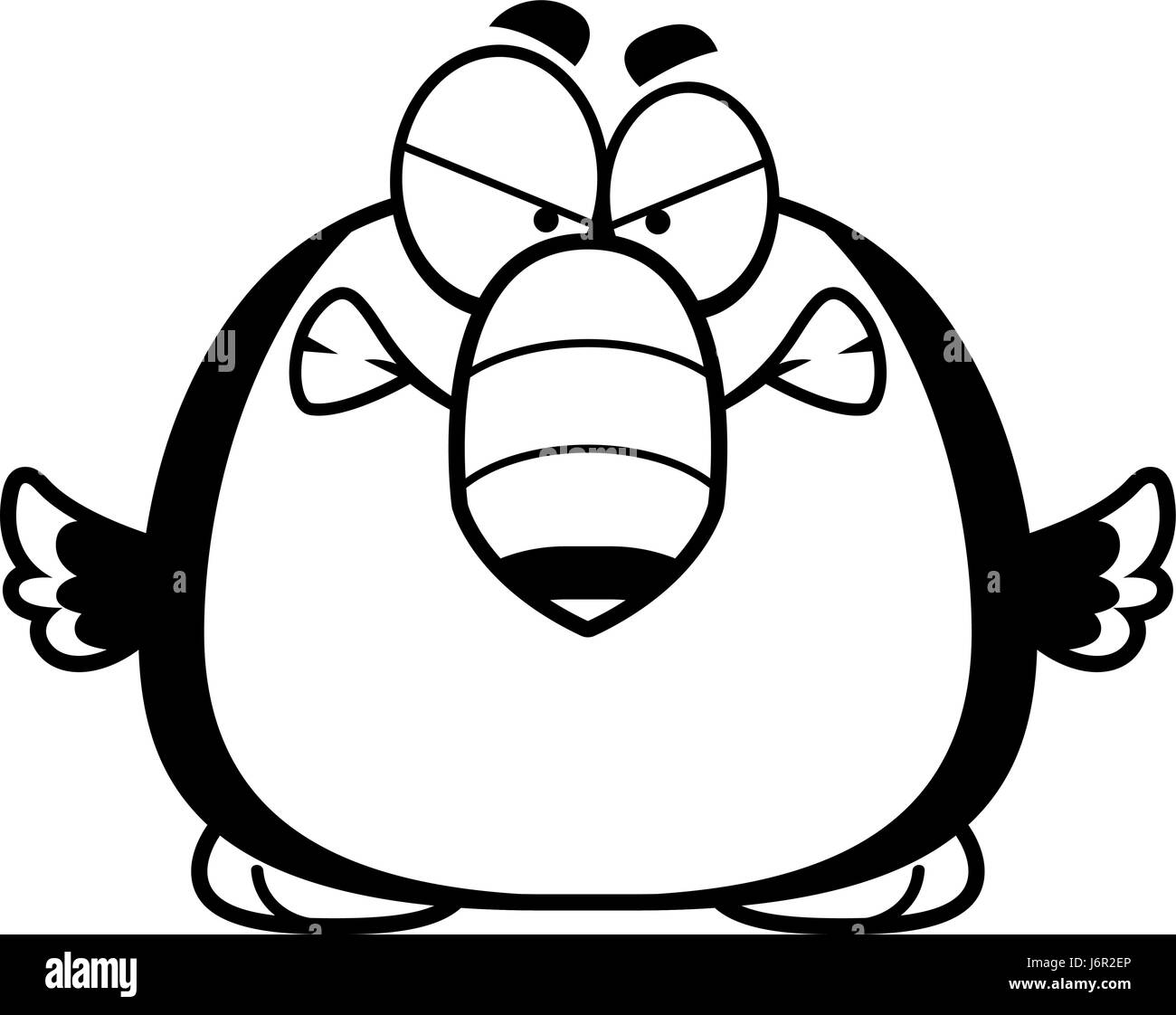 A cartoon illustration of a toucan looking angry Stock Vector Image ...