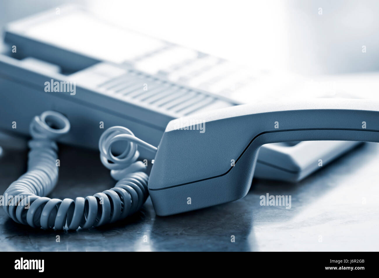 telephone phone hook desktop lay off handset close wait waiting call ...