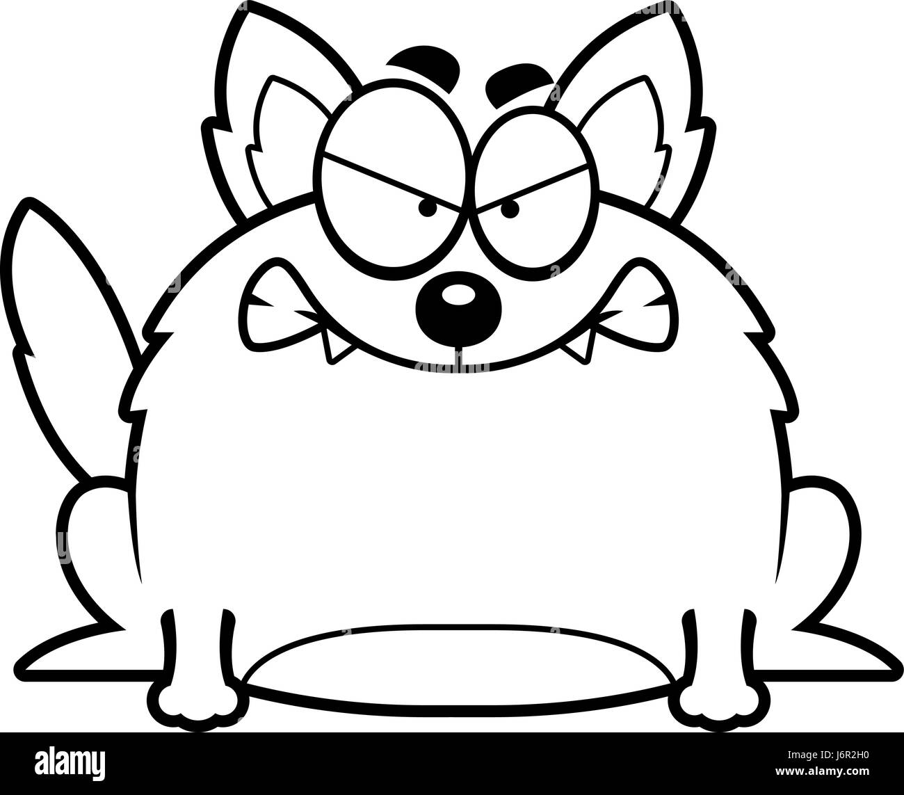 A cartoon illustration of a wolf looking mad Stock Vector Image & Art ...