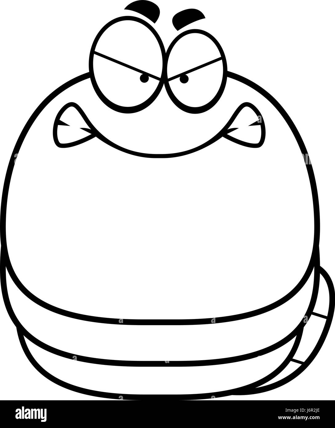 A cartoon illustration of a worm looking angry Stock Vector Image & Art ...