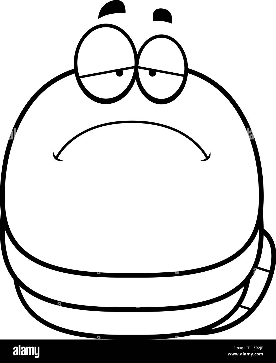 A cartoon illustration of a worm looking sad Stock Vector Image & Art ...