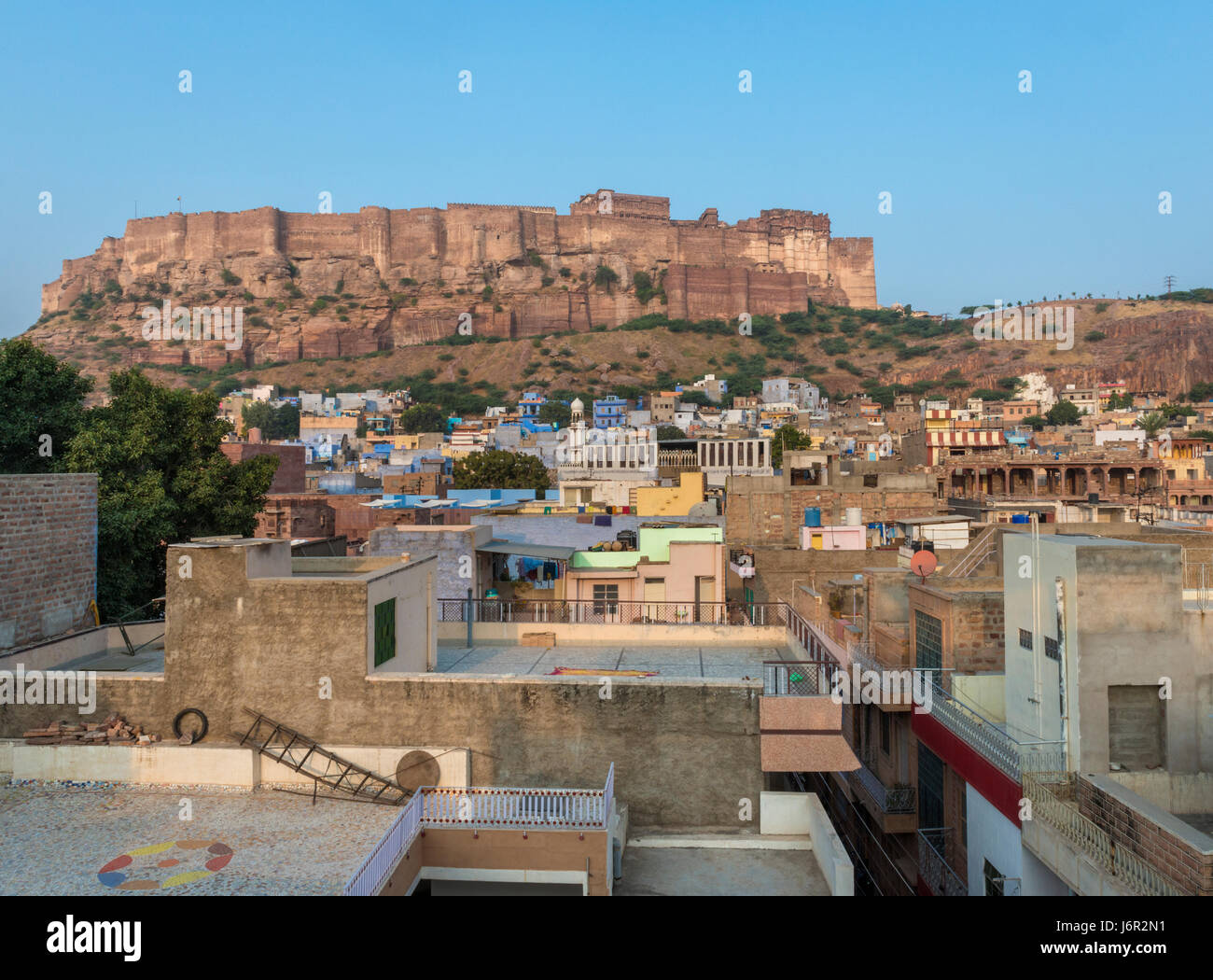 Cityscape india rooftop view hi-res stock photography and images - Alamy