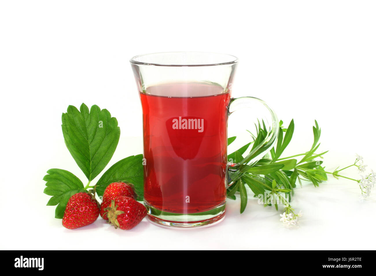 strawberry woodruff tea Stock Photo - Alamy
