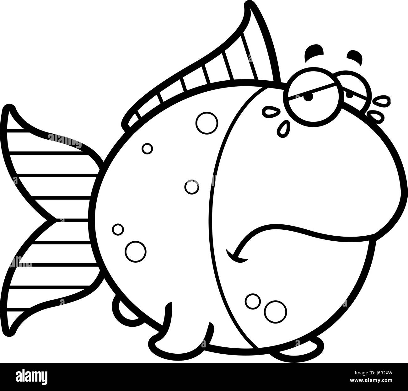 Cartoon illustration goldfish sad crying hi-res stock photography and ...