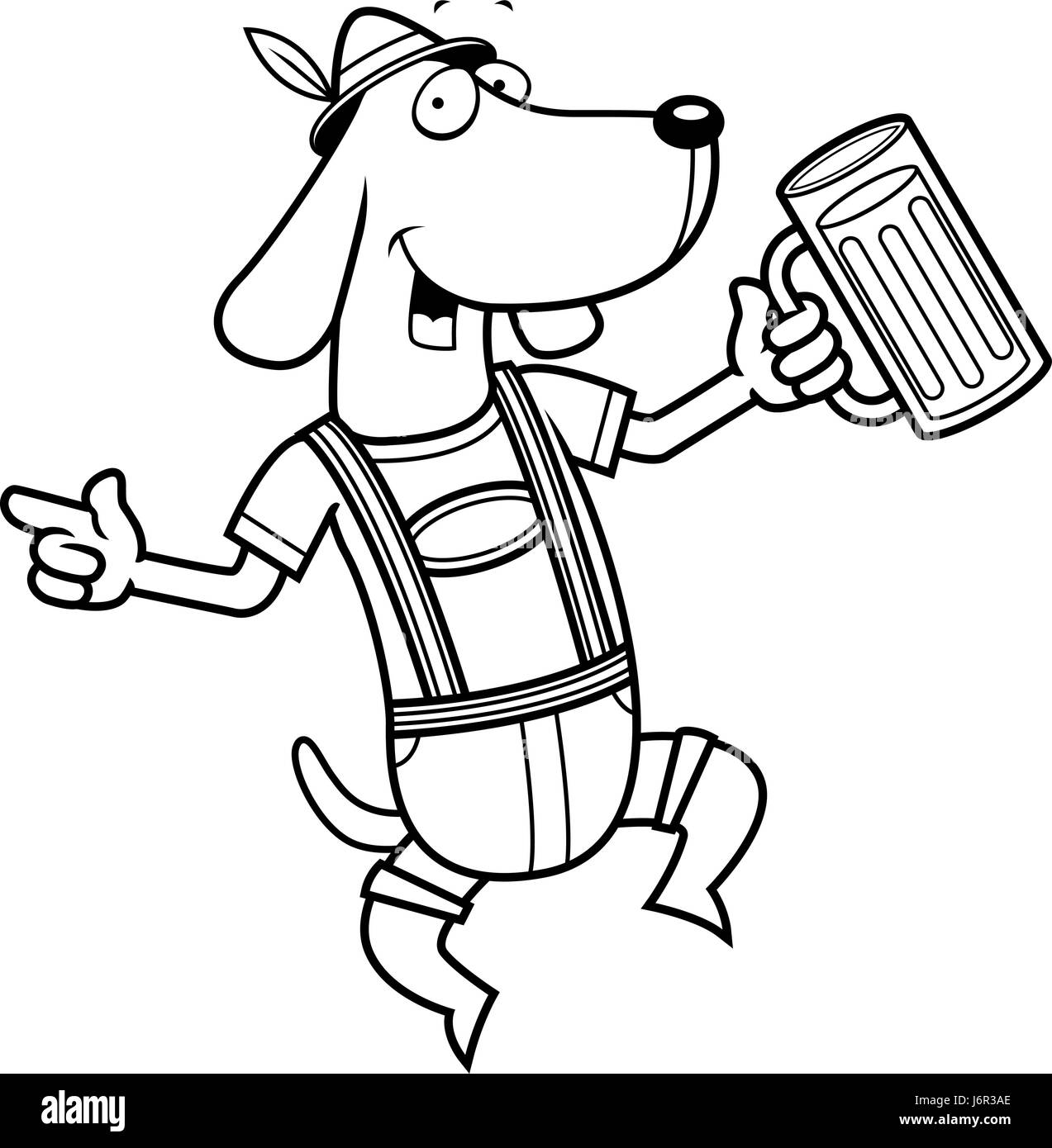 German oktoberfest cartoon Stock Vector Images - Alamy