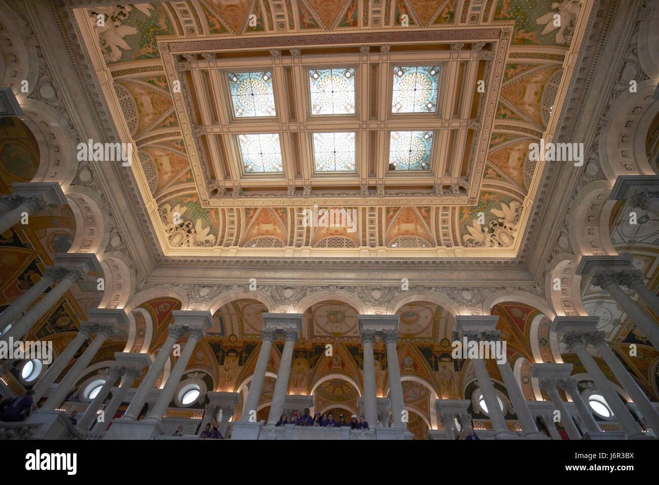 The great hall of the Library of Congress Thomas Jefferson Main ...