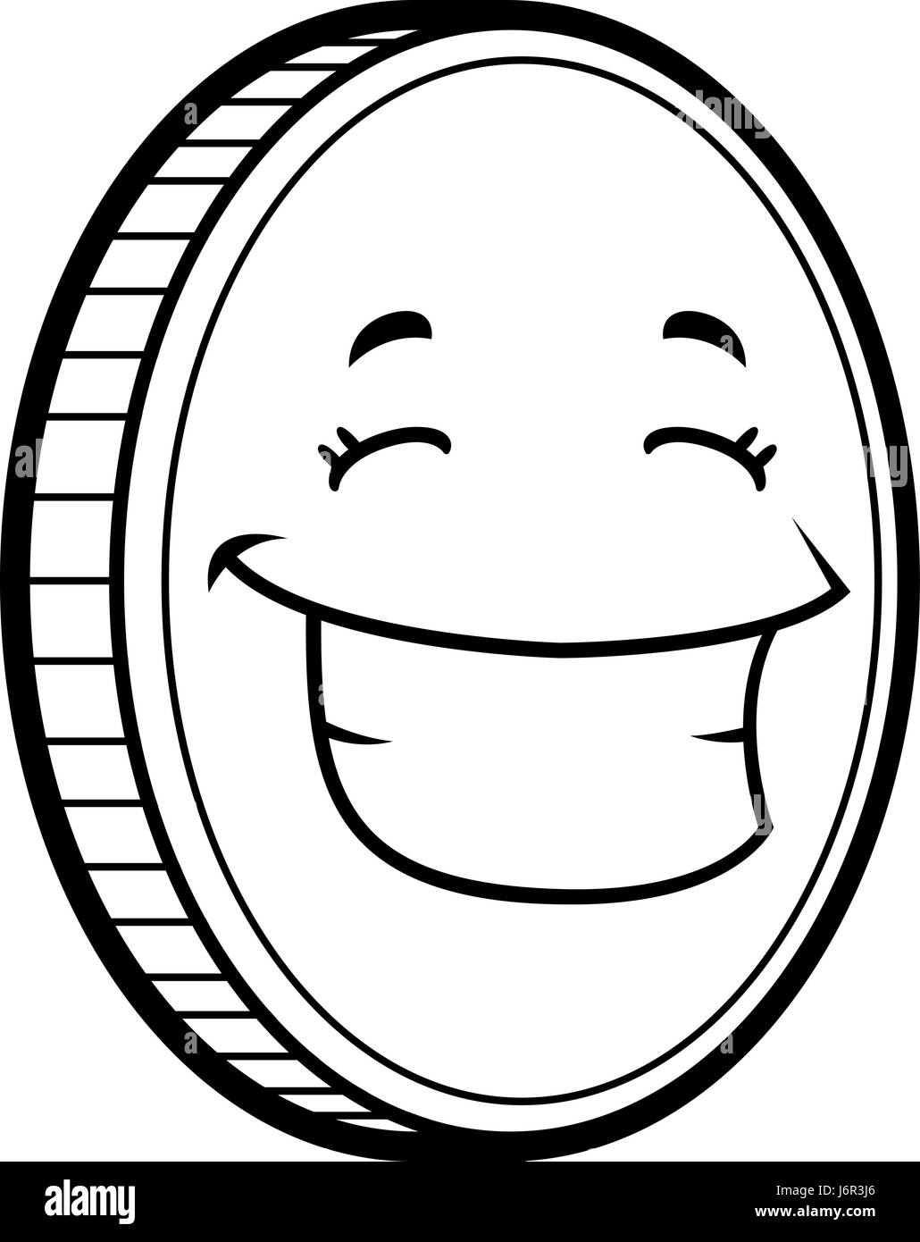 Coin cartoon Black and White Stock Photos & Images - Alamy