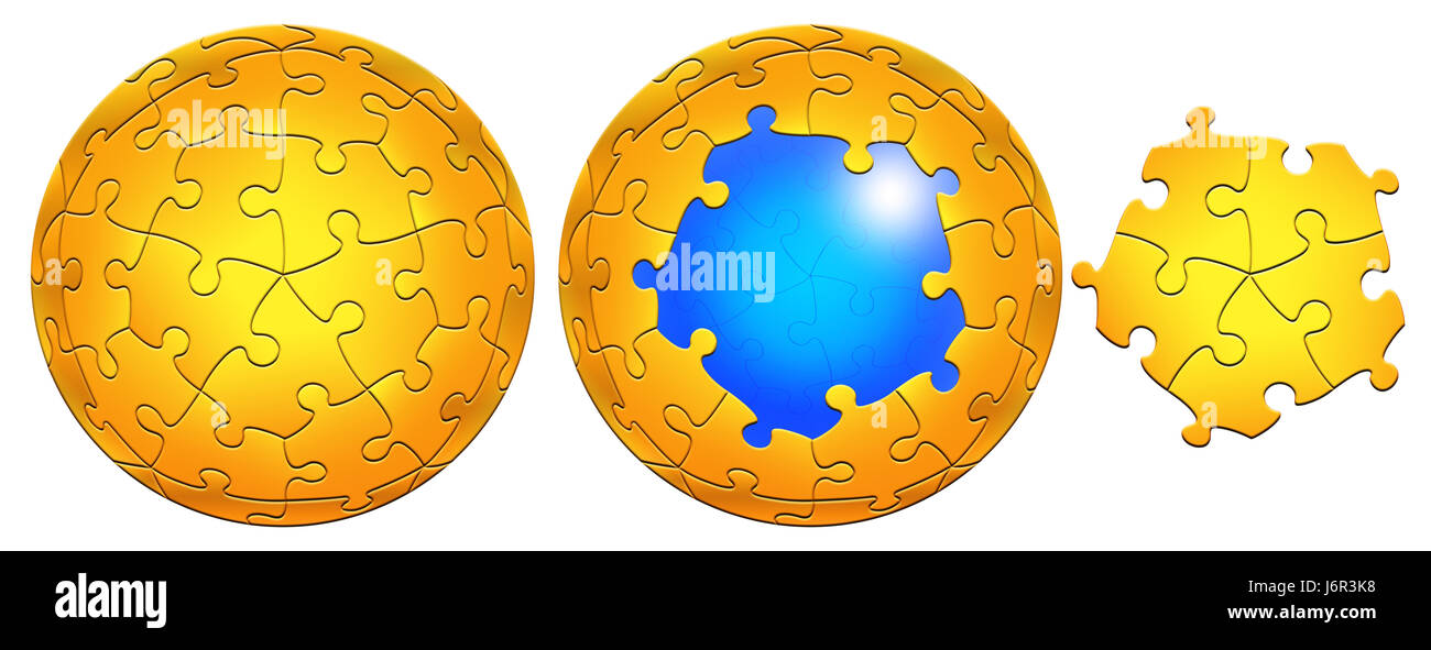 puzzle ball -1 Stock Photo - Alamy