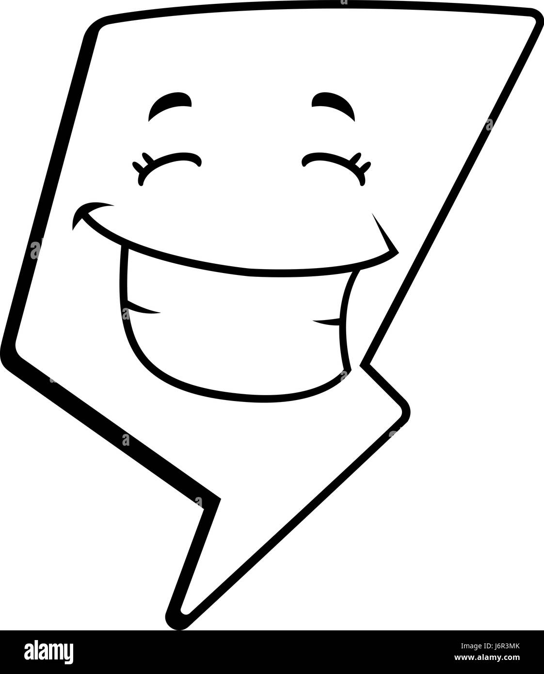 A cartoon lightning bolt happy and smiling Stock Vector Image & Art - Alamy