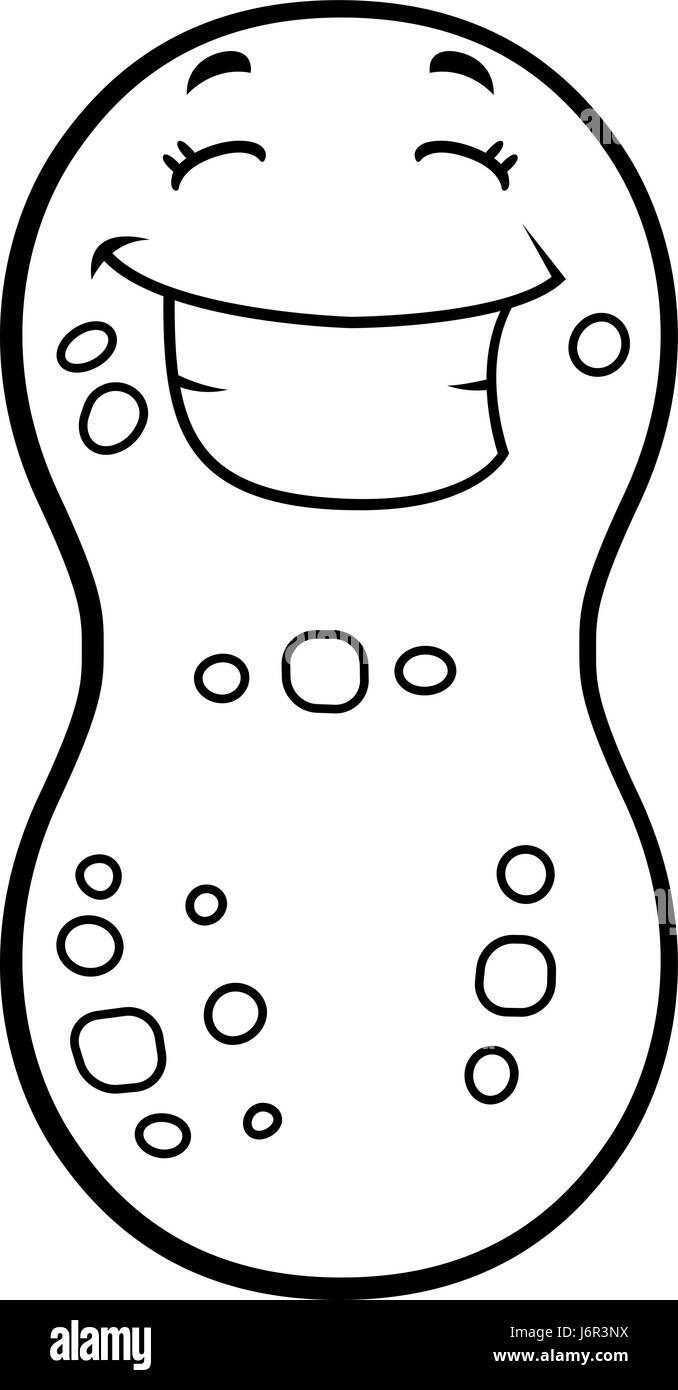 A cartoon little peanut happy and smiling Stock Vector Image & Art - Alamy