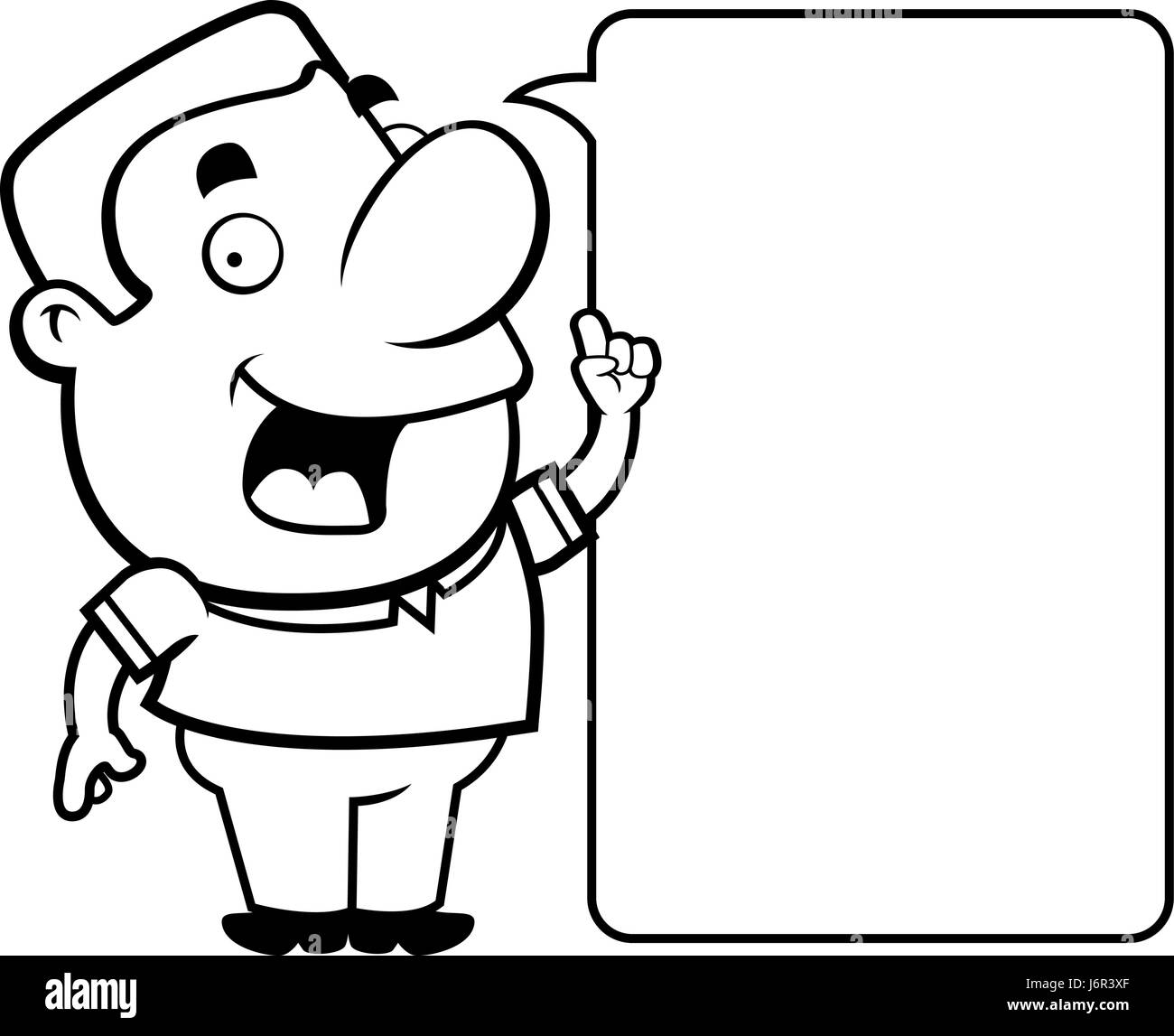 Cartoon man talking hi-res stock photography and images - Alamy
