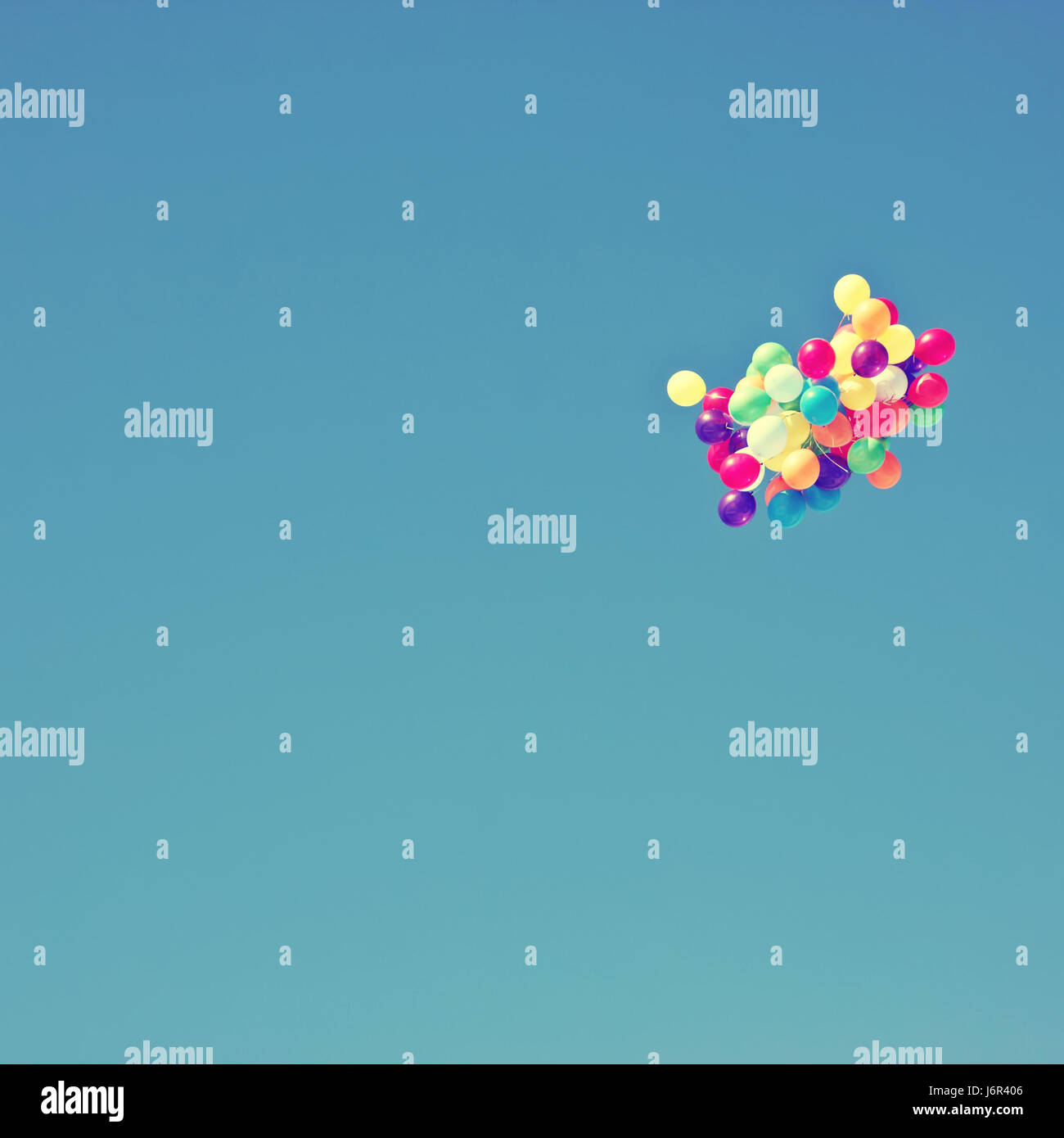 bunch of colorful helium balloons Stock Photo - Alamy