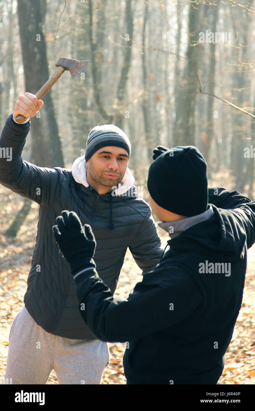 Axe attack hi-res stock photography and images - Alamy