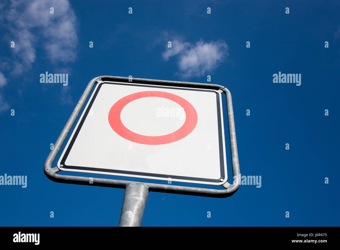 sign signal traffic sign square quadratic empty sign signal blue ...