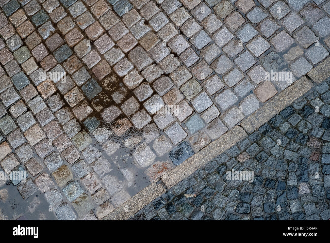 stone raindrop plaster wet puddle rain raining stone cold raindrop ...