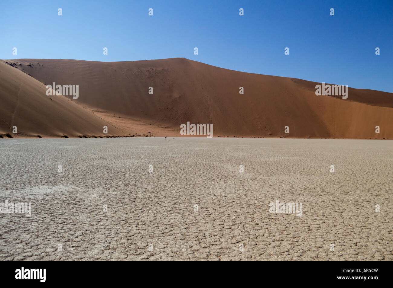 Sossusvlei Salt Pan Desert Landscape with Dune, Namibia Stock Photo - Alamy